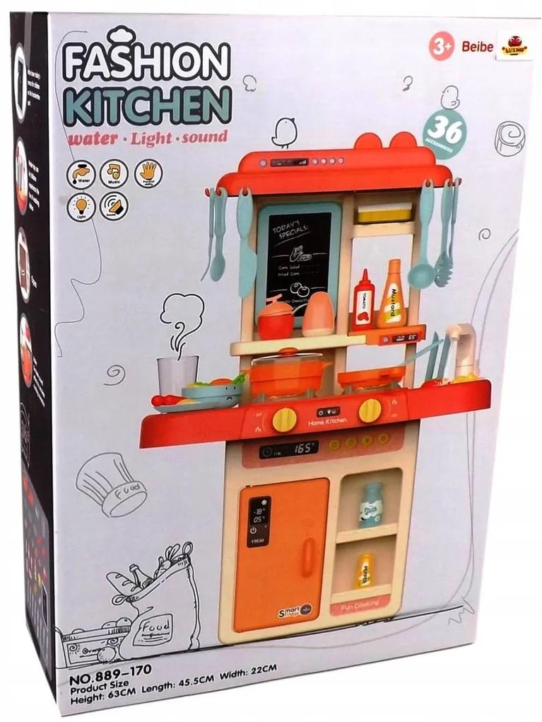 Dětská kuchyňka s lednicí a 170 plynovými varnými deskami