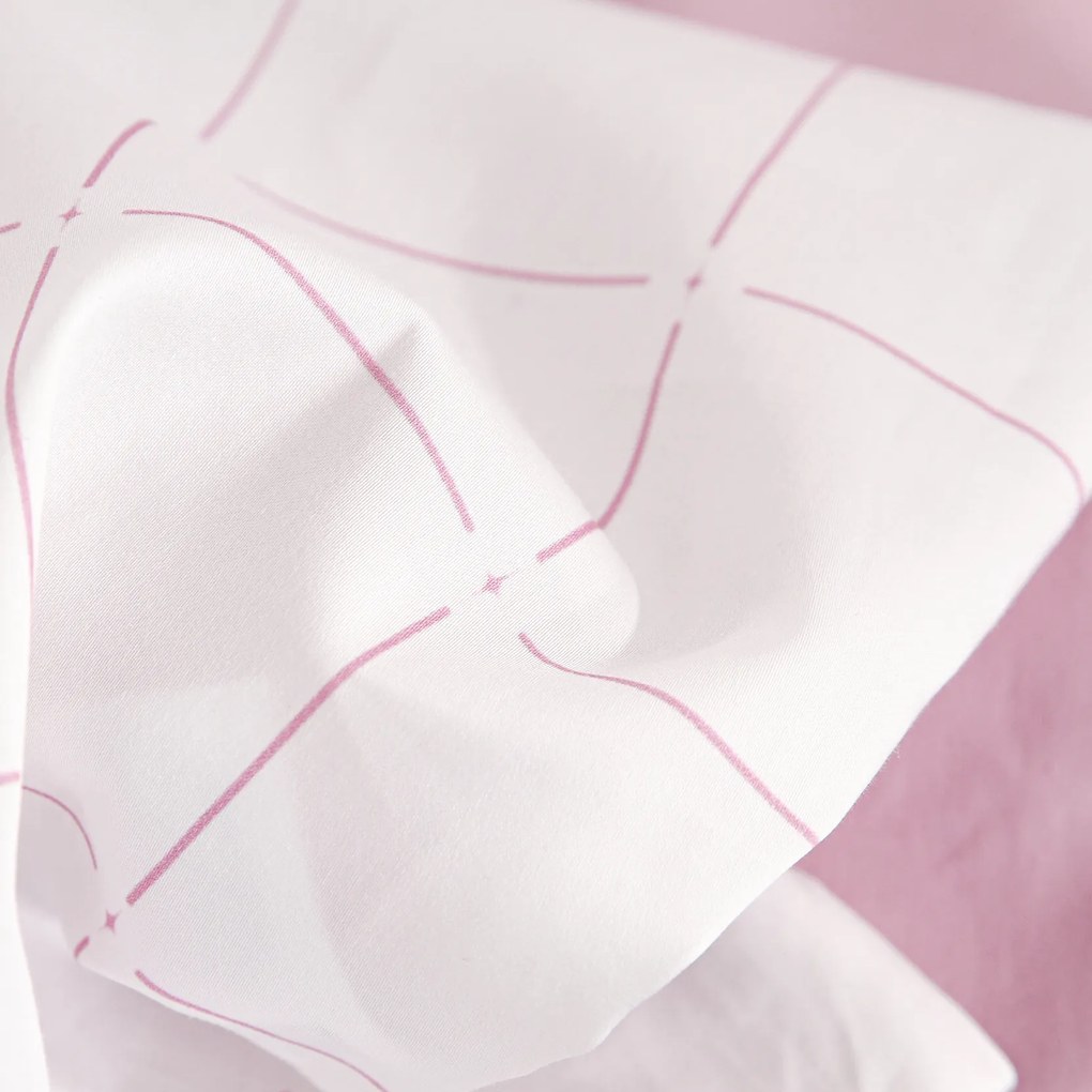 Saténové prodloužené povlečení Royal Dream - soft pink Velikost: 140 x 220 + 70 x 90