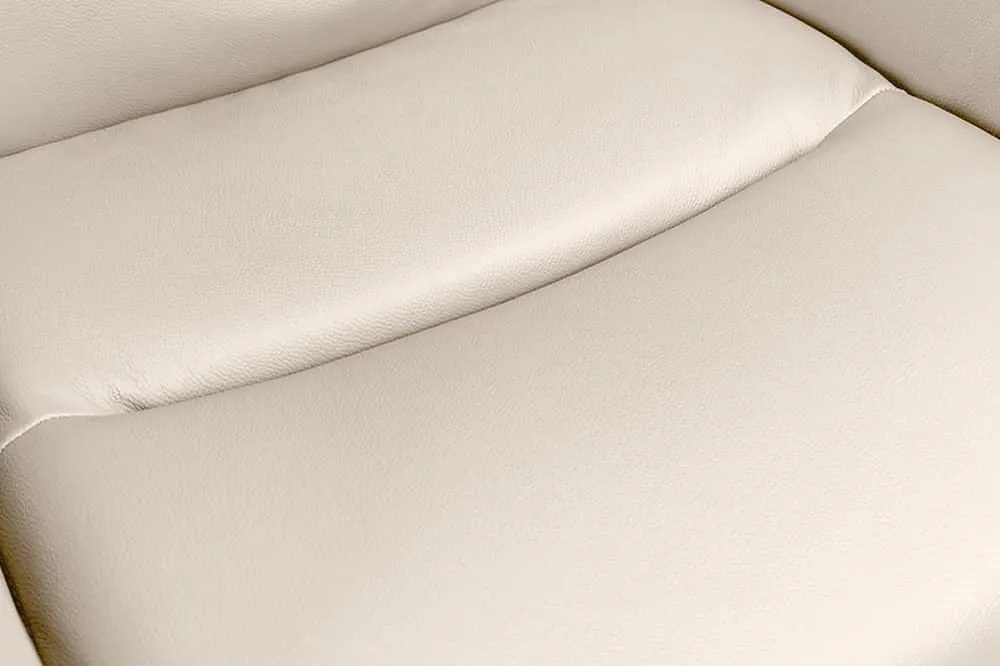 Designová otočná židle Maddison béžová kůže