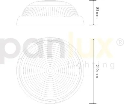 LED svítidlo Panlux LADY matné 8W IP44 teplá bílá 3000K PN31100001
