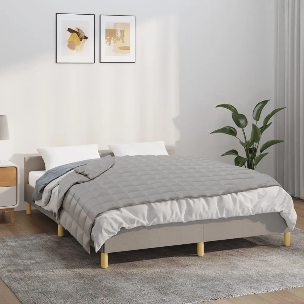 Zátěžová deka šedá 140 x 200 cm 10 kg textil 3154782