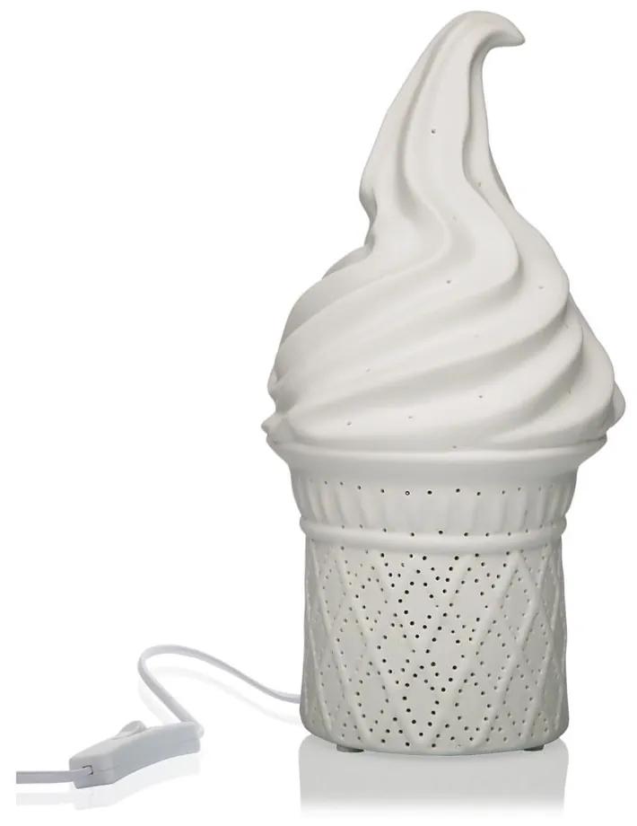 Stolní porcelánová lampa ve tvaru zmrzliny Versa
