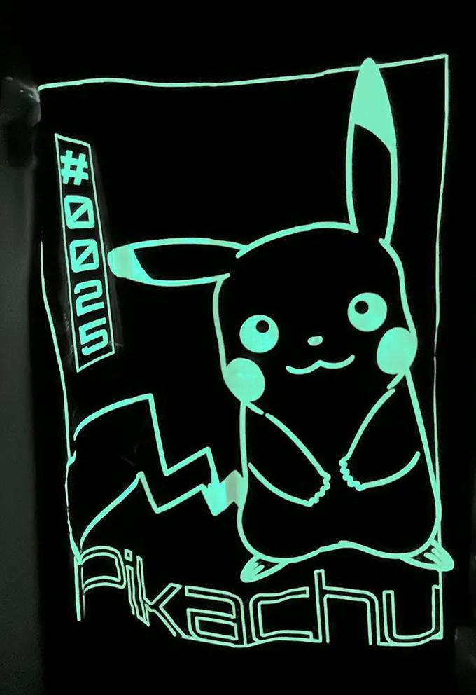 Svítící povlečení Pokémon Pikachu Neonová Show