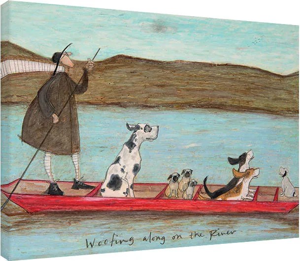 Obraz na plátně Sam Toft - Woofing along on the River, (80 x 60 cm)
