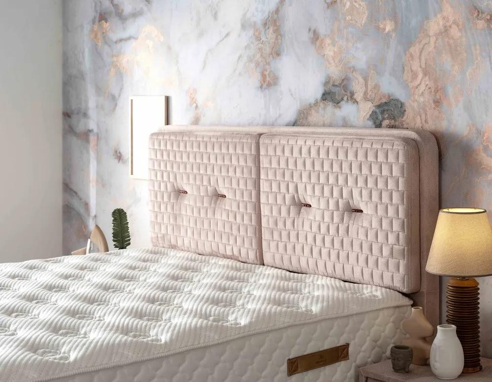 Čalouněná postel RELAX NEW s matrací - béžová 100 × 200 cm