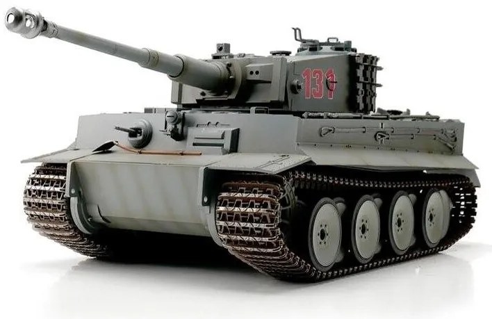 Rc tank torro tiger i. wsn 2,4 ghz šedý 1:16