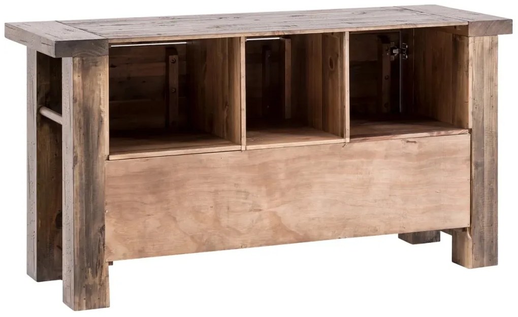 furniture-nabytek.cz - Koupelnový set Cantaro 2 kusy, masivní recyklovaná borovice, lakovaný, hnědý
