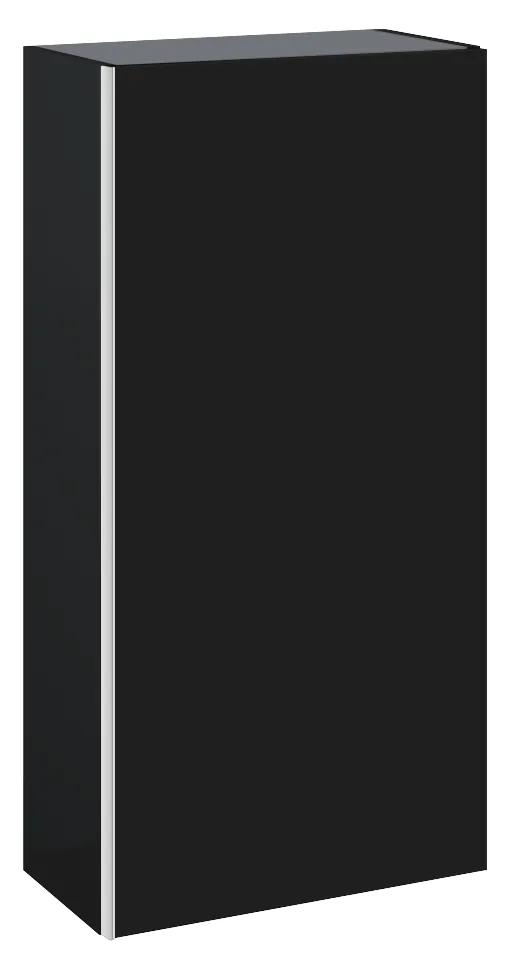Elita Look, závěsná boční skříňka 40x21, 6x80 cm 1D, černá matná, ELT-168190