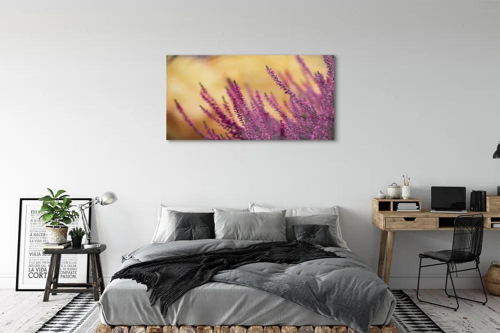 akrylový obraz květiny 125x50 cm
