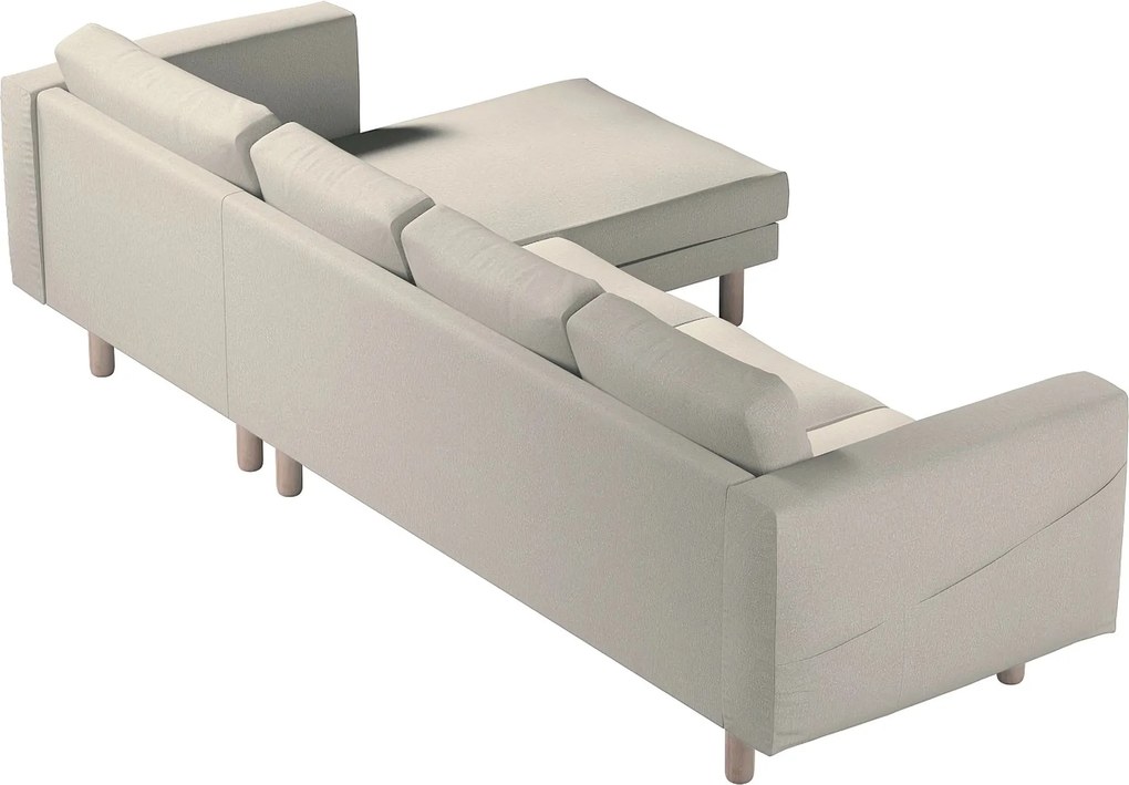 Potah na pohovku IKEA Norsborg 4-místná se šezlongem barva béžová látka pletený vzor