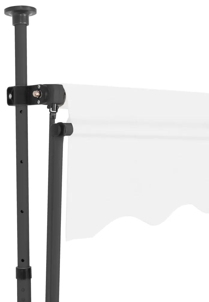 vidaXL Ručně zatahovací markýza s LED světlem 300 cm krémová