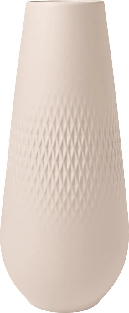 Villeroy&Boch Villeroy & Boch Manufacture Collier Beige váza Carré, vysoká 11,6 cm, 1,5 l