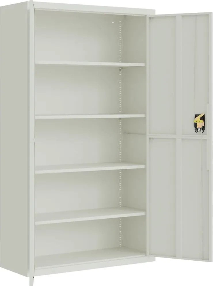 Kartotéka světle šedá 105 x 40 x 180 cm ocel 339769