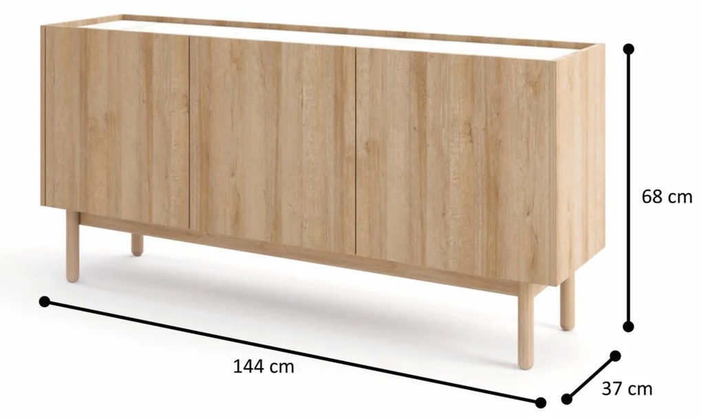 Komoda BOHO K144 68 - dub riviera