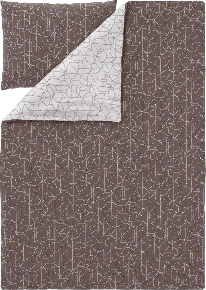 Livarno® Saténové ložní povlečení, 140 x 200 cm, 70 x 90 cm (hnědá)