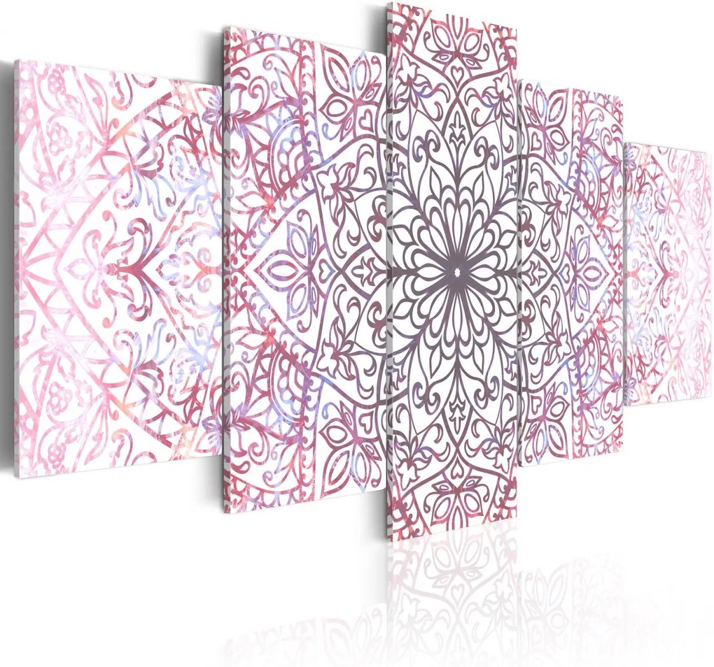 Perfektní mandala růžová Velikost (šířka x výška): 160x80 cm