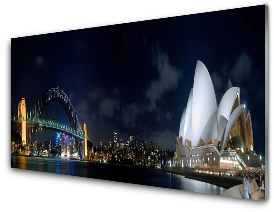 akrylový obraz Sydney Most Architektura 140x70 cm
