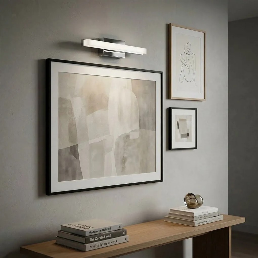 Toolight Toolight, LED nástěnné svítidlo 42cm, 6W, 4000K, 500lm, APP1845-1W, chromová, OSW-66000