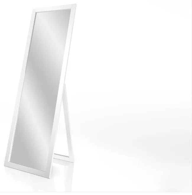 Stojací zrcadlo v bílém rámu Styler Sicilia, 46 x 146 cm