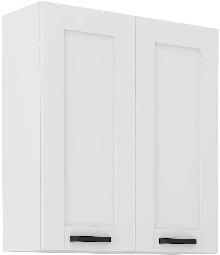 STL 80 cm skříňka horní dvoudveřová LUNA (výška 90 cm) Barevné provedení LUNA: Dub Artisan / Prachově šedá
