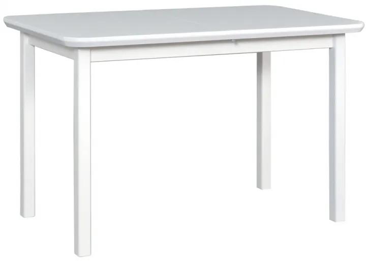 Jídelní stůl MAX 4 deska stolu olše, nohy stolu bílá