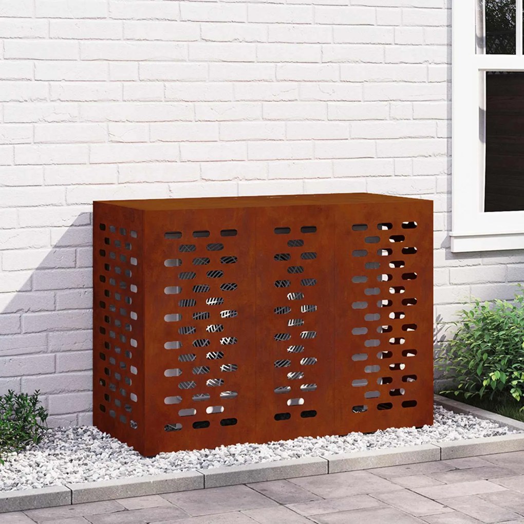 vidaXL Ochrana klimatizace Stříbrná 110 x 50 x 80 cm [865910] Barva: antracitová