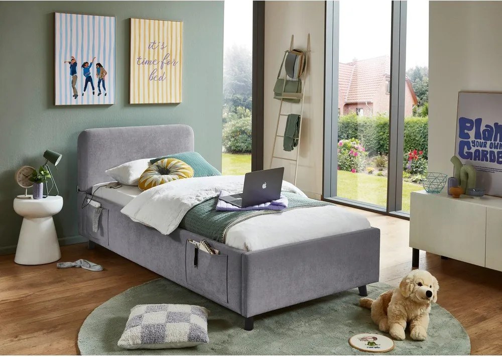 Šedá dětská postel bez roštu 90x200 cm Cosy – Meise Möbel