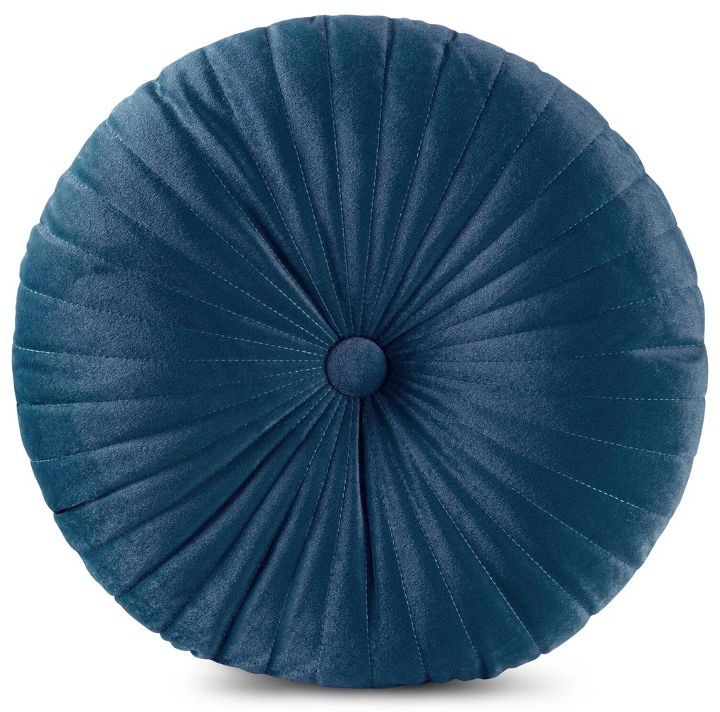 DEKORAČNÍ POLŠTÁŘ VELVET68 (FI) 40 CM TMAVĚMODRÁ