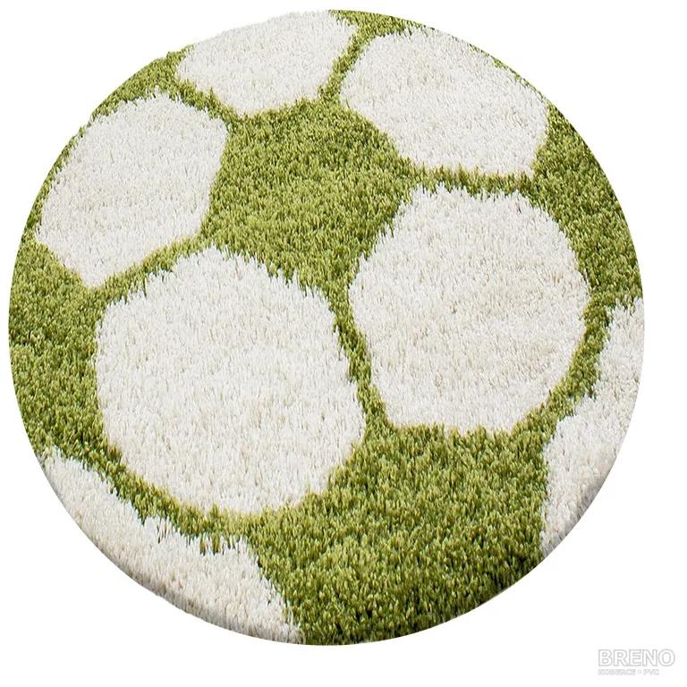Ayyildiz Hali GmbH Kusový koberec FUN kruh 6001 Green, Zelená, Vícebarevné, 120 x 120 cm