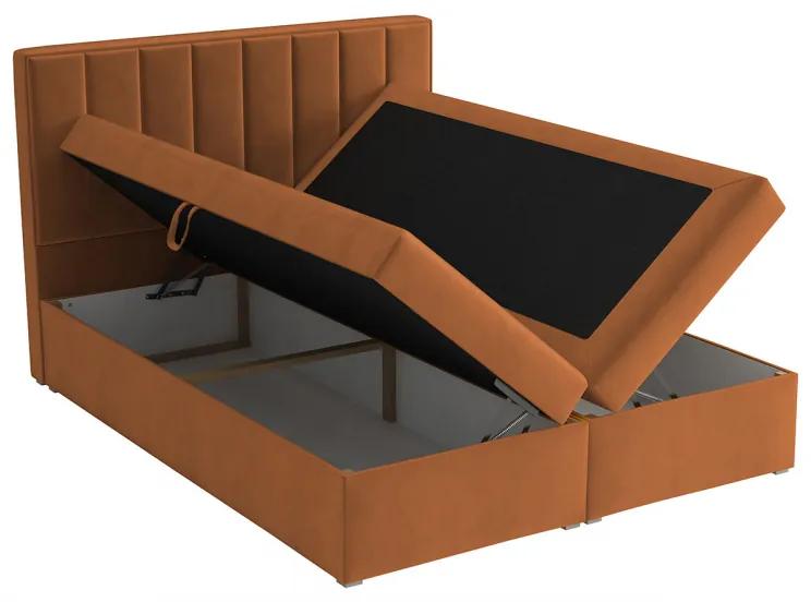Kontinentální postel Sonden Box, Rozměr postele: 140 x 200 cm, Potah: Magic Velvet 2206