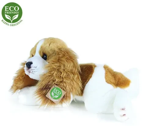Rappa Plyšový ležící pes Kavalír King Charles Španěl, 30 cm | BIANO