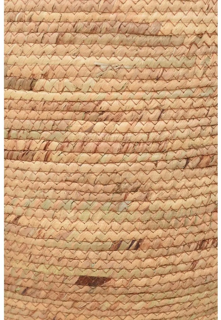 Kulatý koš DORMANTE, vodní hyacint, 41x35 cm, natur