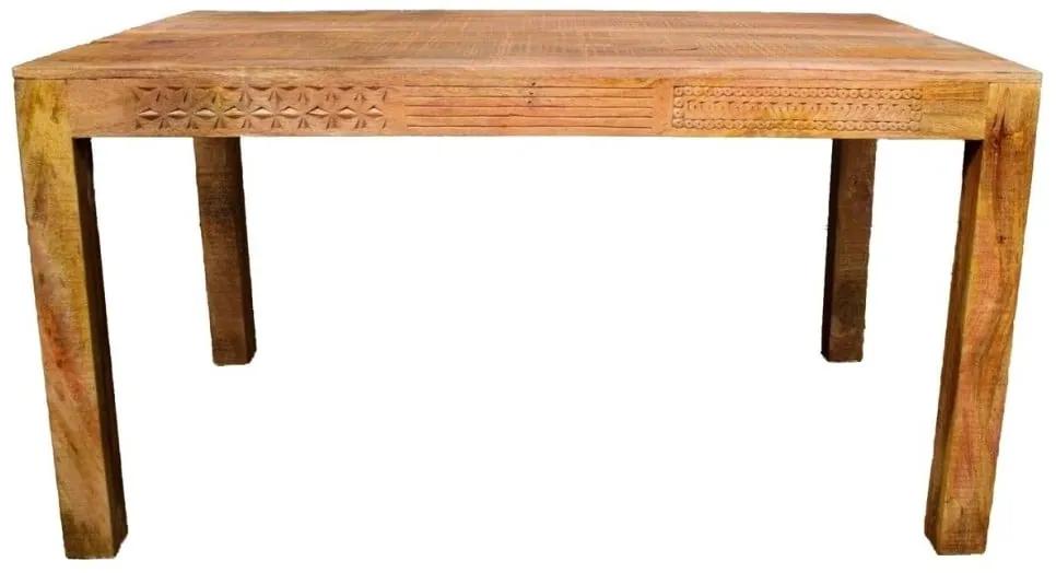 Jídelní stůl z masivního mangového dřeva Massive Home Ella, 90 x 200 cm