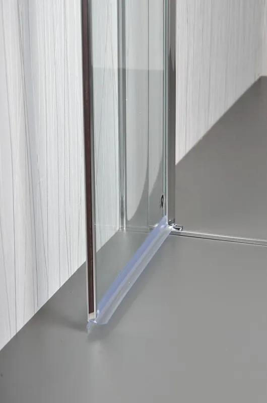 ARTTEC Dvoukřídlé sprchové dveře do niky COMFORT C 18 grape sklo 122 - 127 x 195 cm XCOM0157