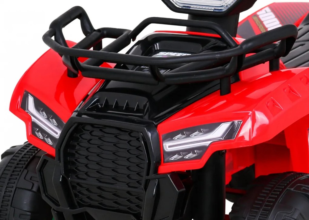 Ramiz Dětská čtyřkolka na baterie Storm červená + motor 25W + MP3 USB + LED