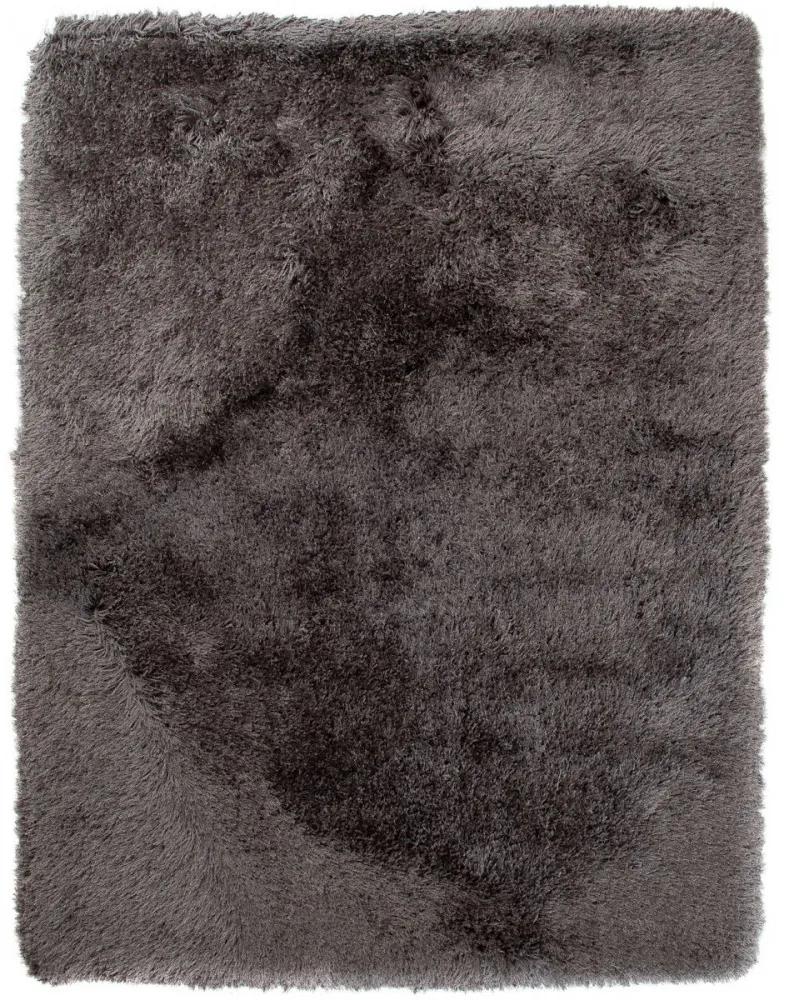 Luxusní kusový koberec viskoza Estel tmavě šedý, Velikosti 80x150cm | BIANO