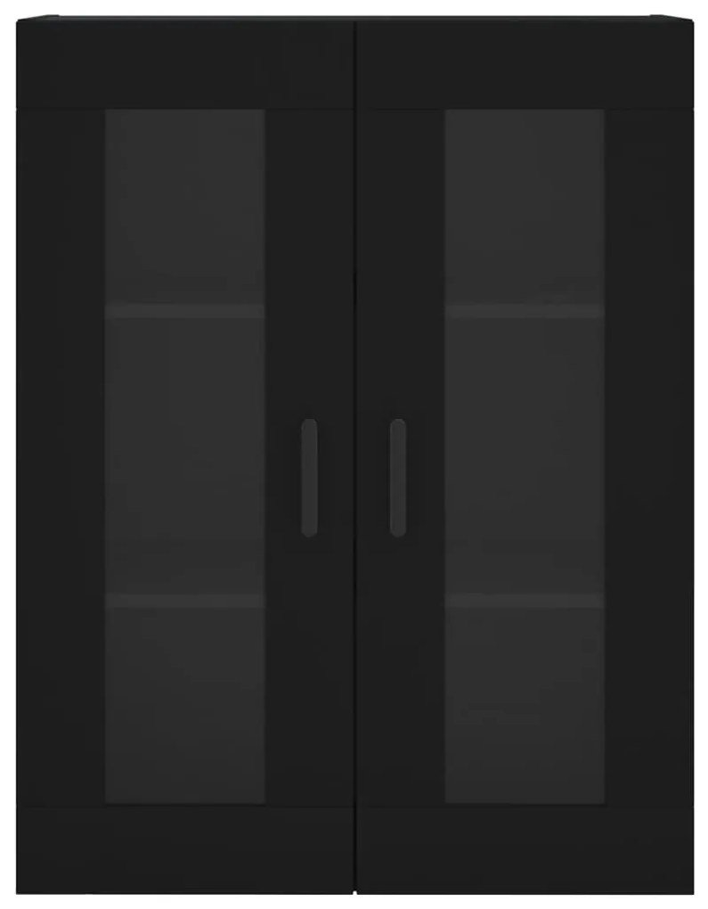 Skříň highboard černá 69,5 x 34 x 180 cm kompozitní dřevo - Default Title