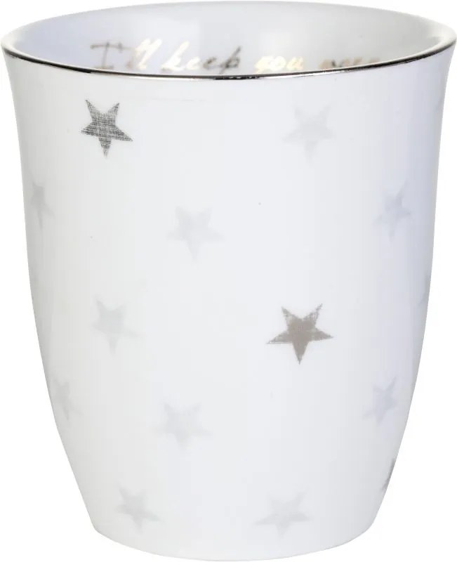 Porcelánový pohárek se stříbrným dekorem NORDIC