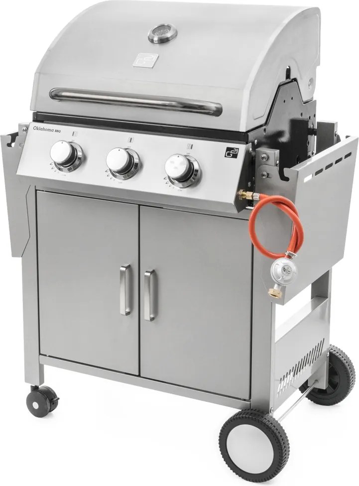 Plynový gril G21 Oklahoma BBQ Premium Line 3 hořáky + zdarma redukční ventil (6390310)