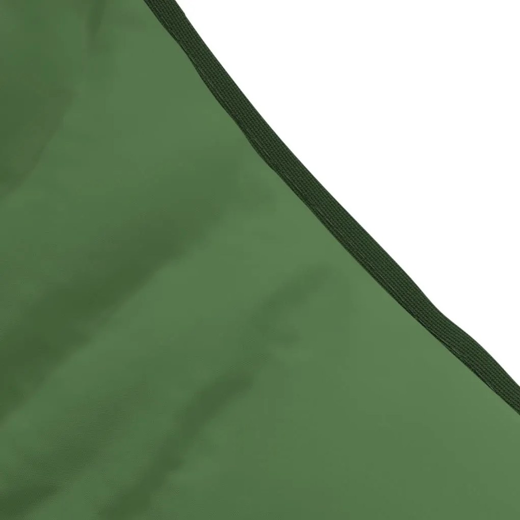 Skládací zahradní lehátko tmavě zelené textil - Default Title