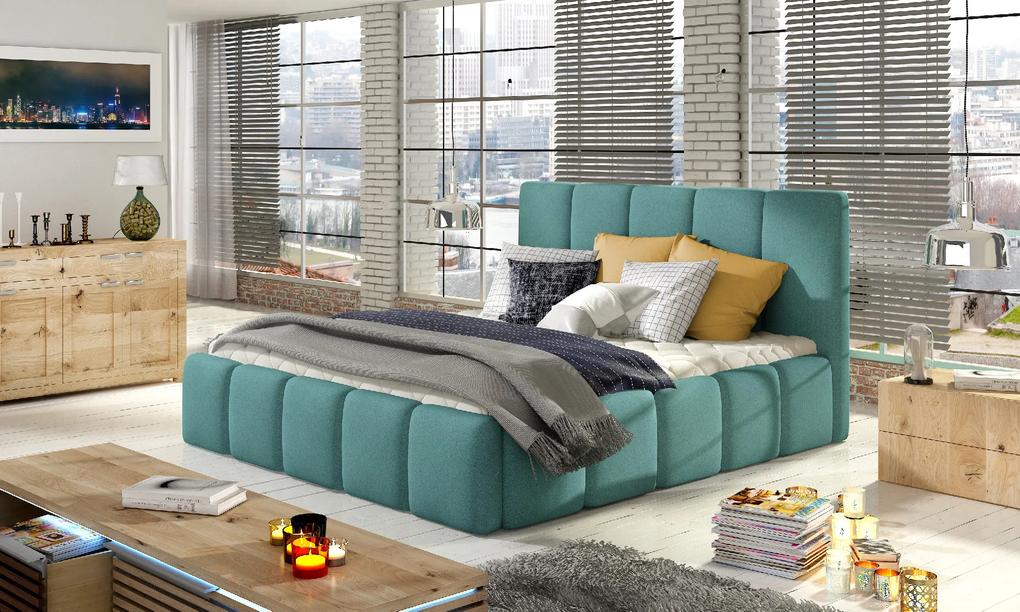 Edvige postel 140x200 + kovový rošt/plynové písty/úložný prostor Materiál / Dekor: Soft 17