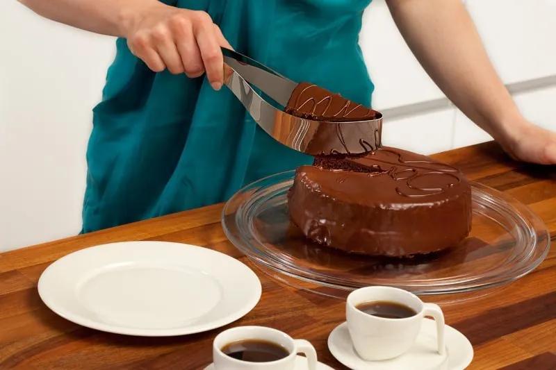 Nůž na dort Cake Server z umělé hmoty limetkový