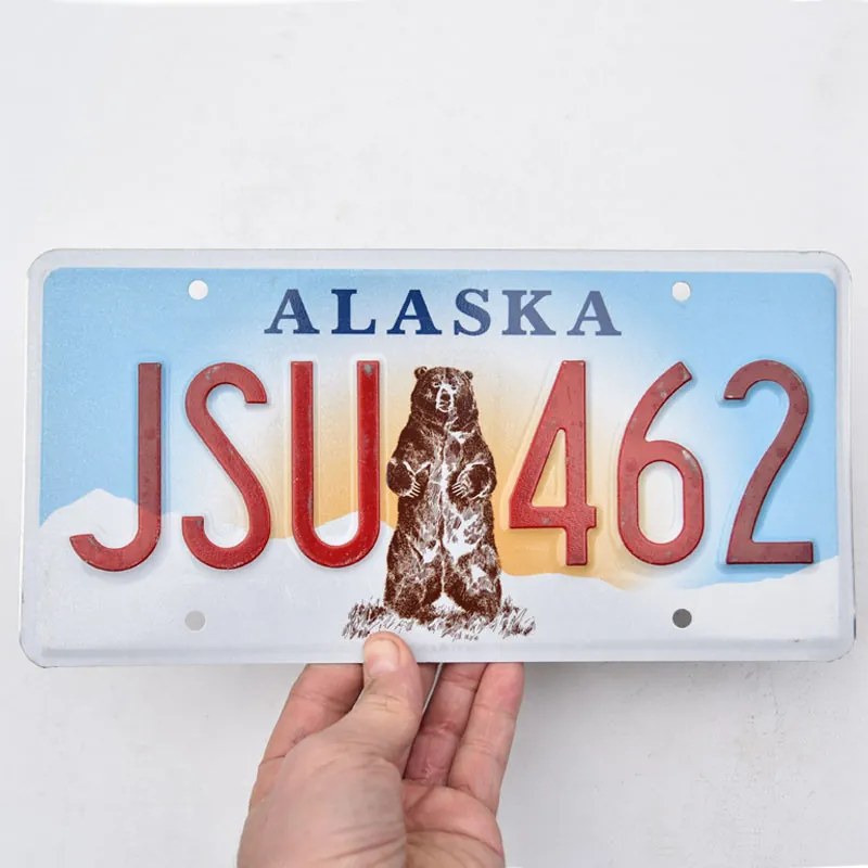 Americká SPZ Alaska Grizzly Bear JSU 462