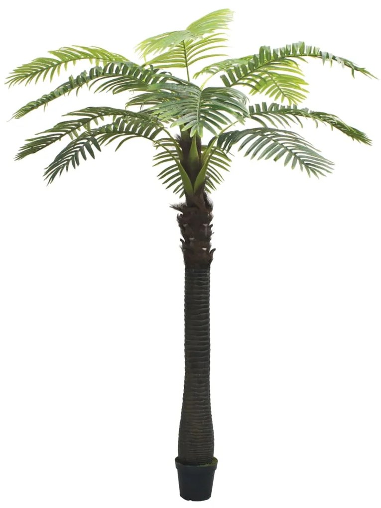 245950 vidaXL Umělá palma s květináčem 310 cm zelená