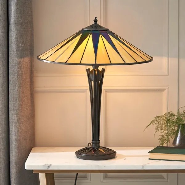 Endon 64045 - Stolní lampa Tiffany DARK STAR 2xE27/60W/230V pr. 49 cm