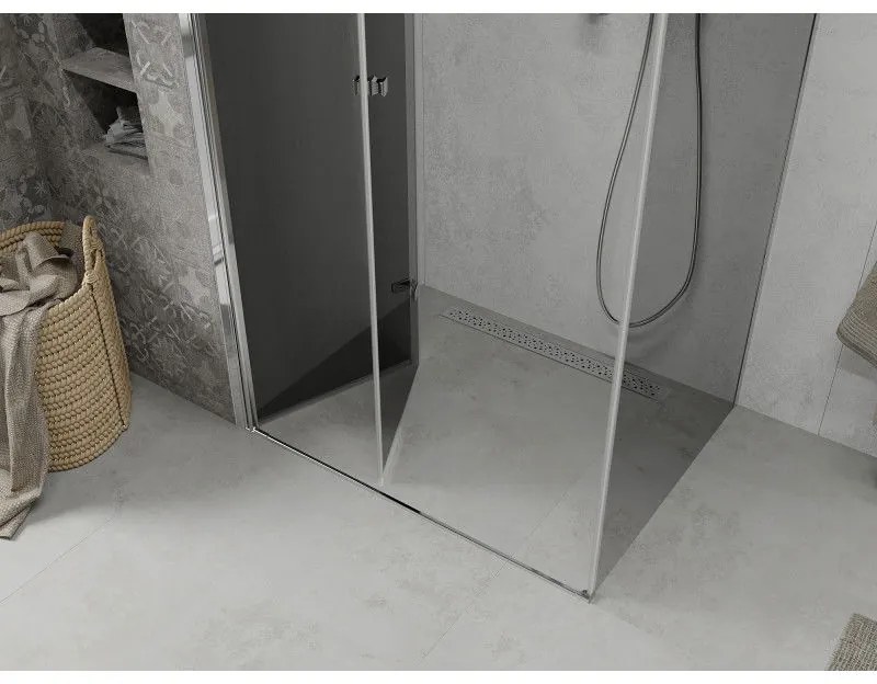 Mexen Lima sprchový kout 70x80cm, 6mm sklo, chromový profil-šedé sklo, 856-070-080-01-40