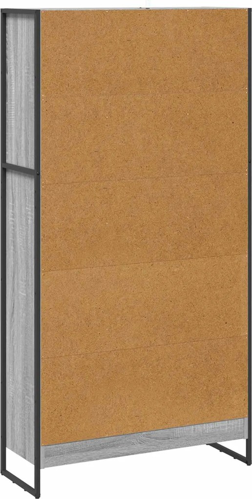 Knihovna 80 x 30 x 155 cm Kompozitní dřevo Šedá Sonoma 3403007