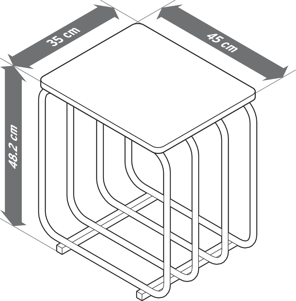 Tchibo - Stolička - barva: hnědá