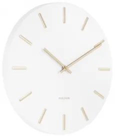 Hodiny nástěnné CHARM KARLSSON Ø30 cm, bílé  Present time KA5821WH