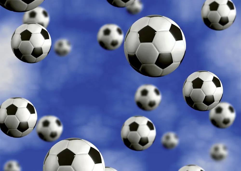 Postershop Fototapeta: Fotbalové míče - 184x254 cm